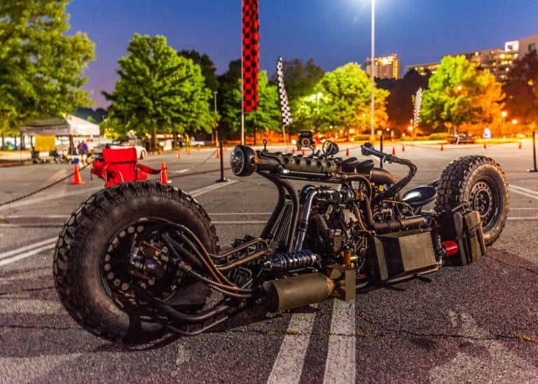 This Diesel Motorcycle is Built from Everything... Even the Kitchen Sink