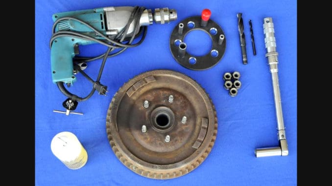How To Re-Drill Axles/Brakes For Different Bolt Pattern Wheels