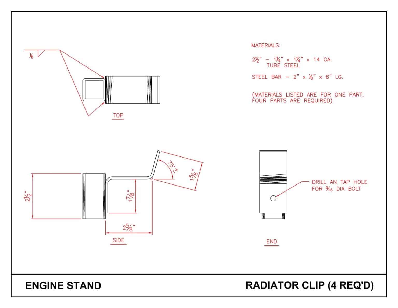 DIY Folding Engine Run Stand Build Plans for Ford, GM, and Mopar