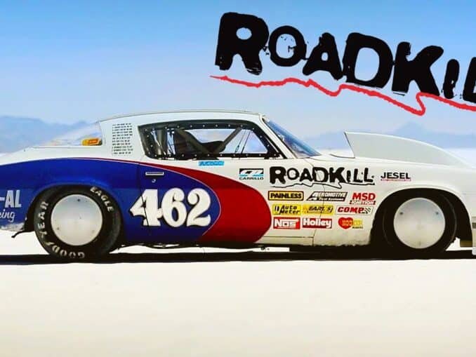 The Roadkill Crusher Impala Gets New Engine and Drag Strip Tested