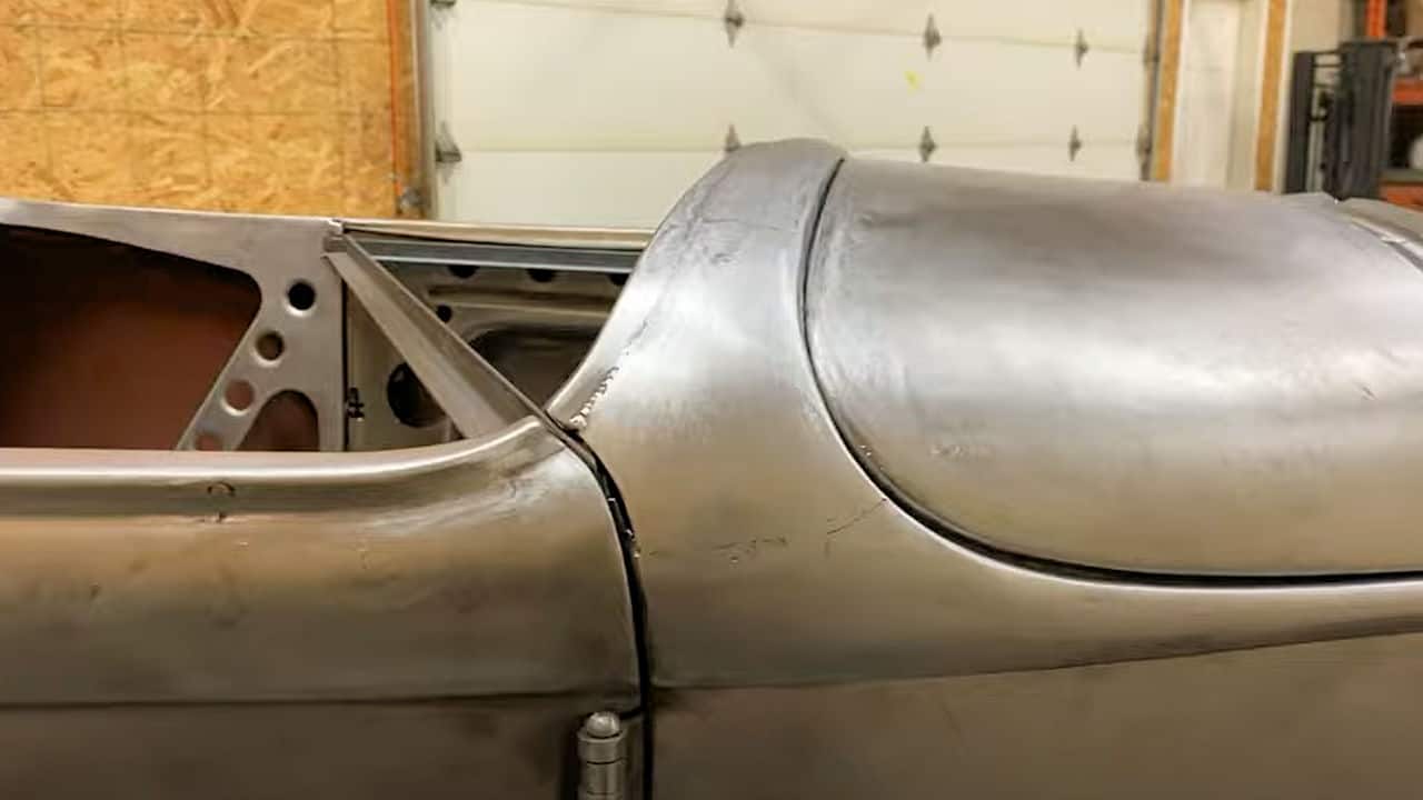 Shaving Windshield Posts and Filling Holes on a 1931 Model A Roadster